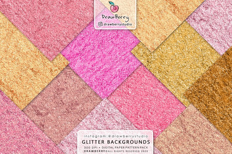 Pink & Gold Glitter Texture DP045