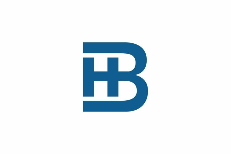BH HB Logo design vector template (3701906)