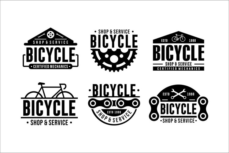 Bicycle Shop and Service Logo, Bicycle silhouette, eps,ai (1369415 ...