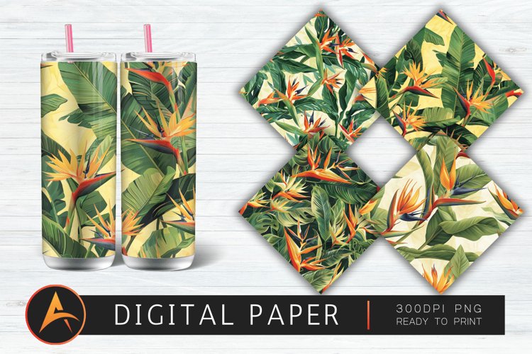 Bird of Paradise Digital Paper