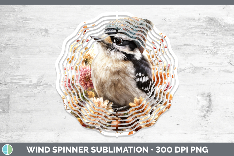 Woodpecker Wind Spinner Birds Knit Hat Sublimation Spinner D