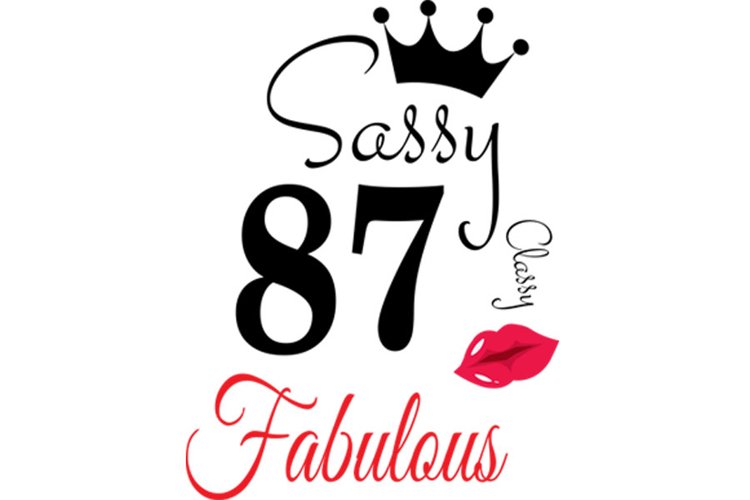 Sassy and classy 87 birthday Svg, 87 Birthday svg, 87 Birthd