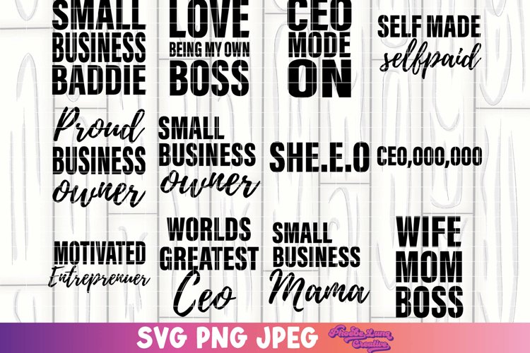 CEO SVG Bundle, business owner svg bundle, small biz (1918948) | SVGs ...