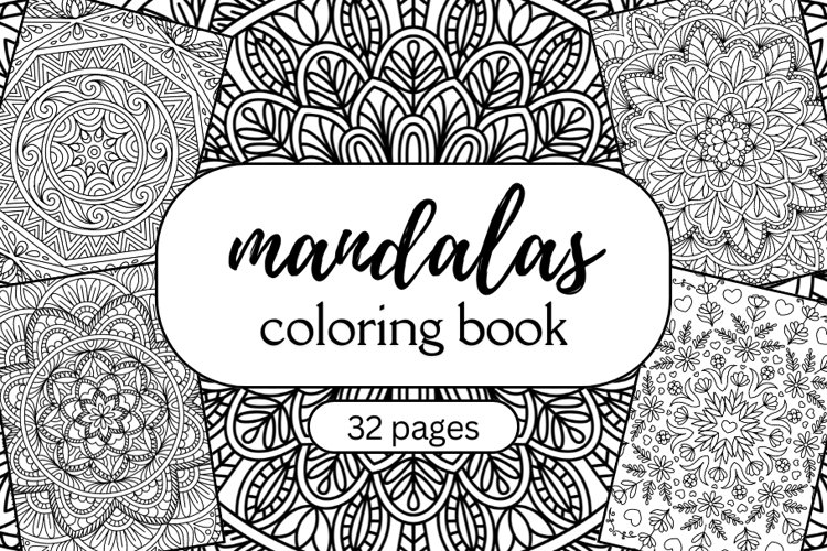 Mandalas Adult Coloring Book A4