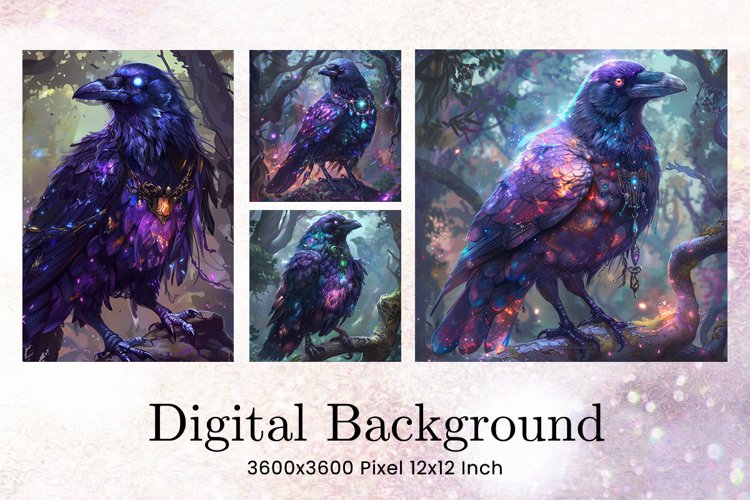 Black Raven Crow Halloween Background Wallpaper (4662367)