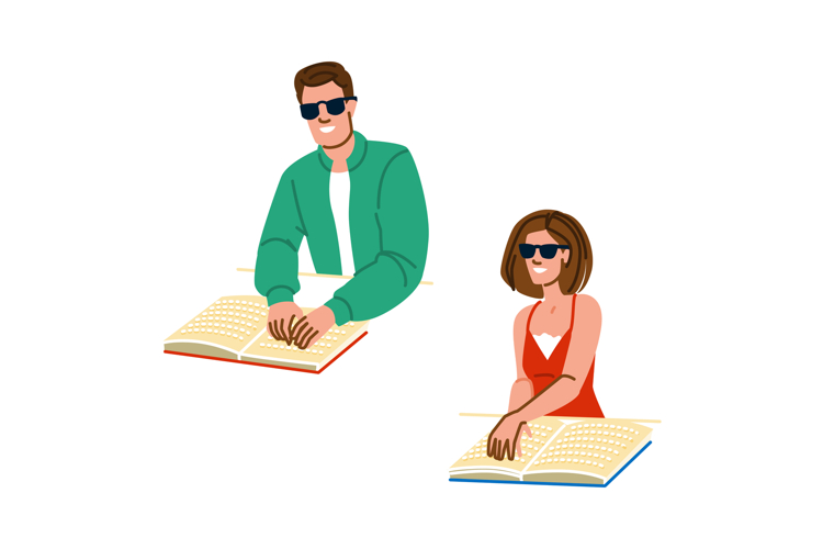 tactile blind reading book braile