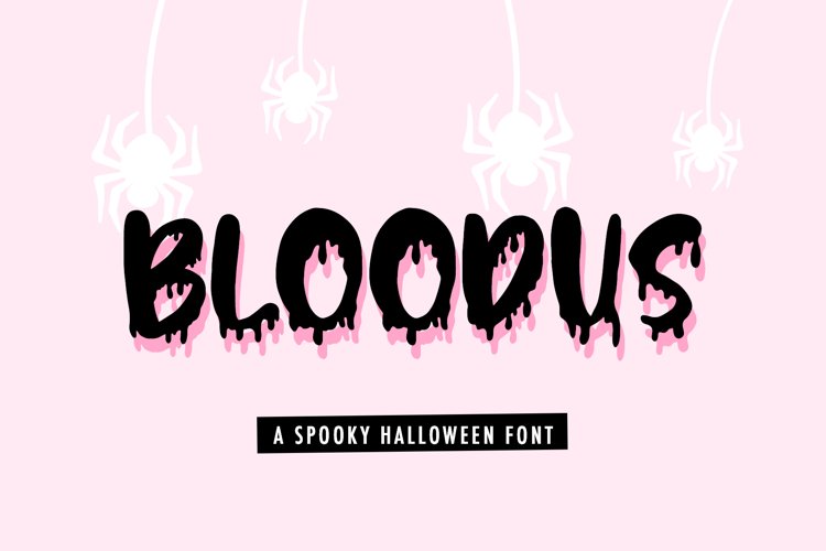 Bloodus spooky halloween font
