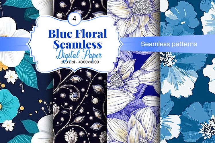 Wildflower Digital Paper Patterns