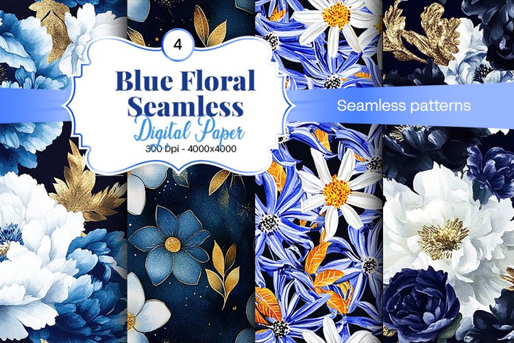 Wildflower Digital Paper Patterns