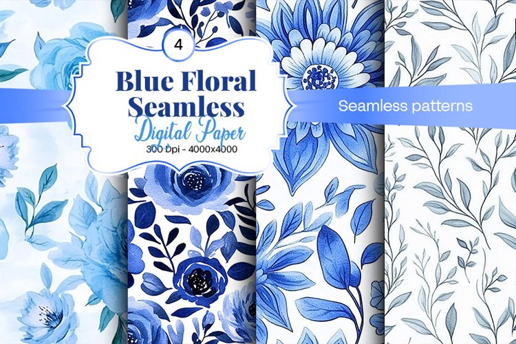 Wildflower Digital Paper Patterns