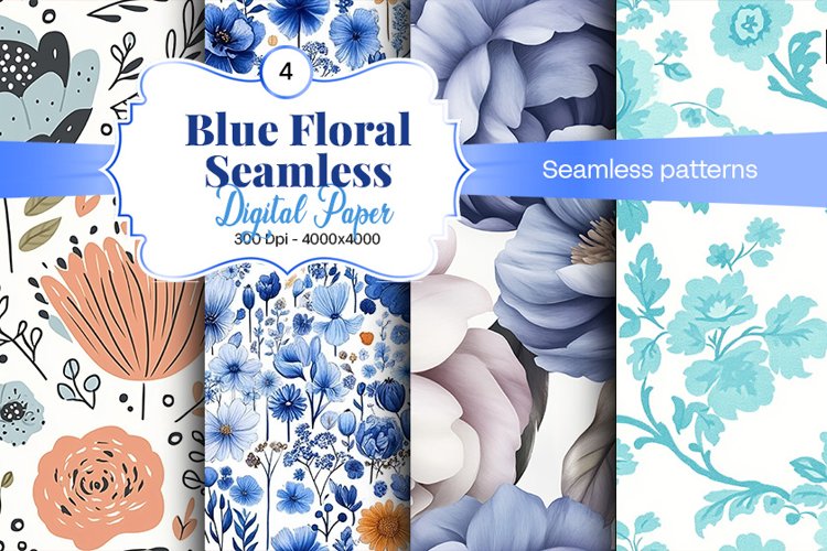 Wildflower Digital Paper Patterns