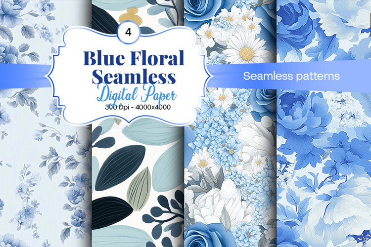 Wildflower Digital Paper Patterns