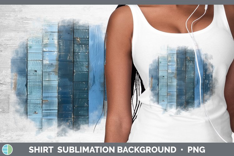 Blue Wood Shirt Sublimation Sublimation Background Designs