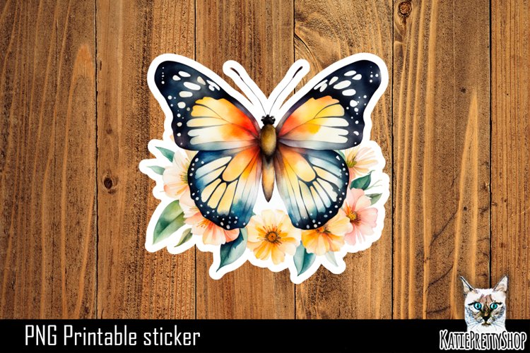Butterfly Sticker PNG (4814960)