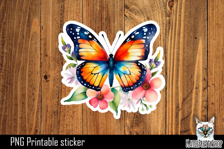 Butterfly Sticker PNG (4814928)
