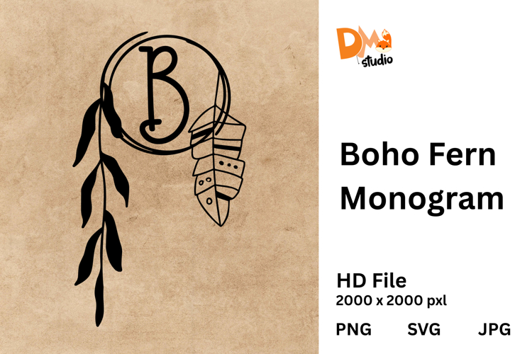 Boho Fern Monogram (5846795)