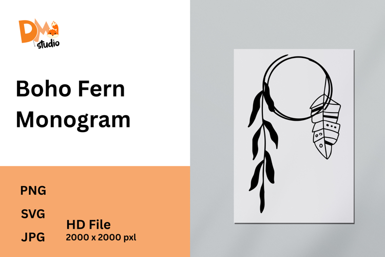 Boho Fern Monogram (5846869)