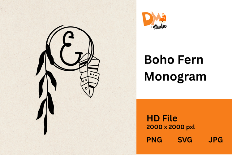 Boho Fern Monogram (5846800)