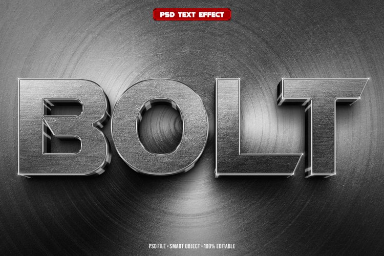Bolt 3D editable text effect (5253815)