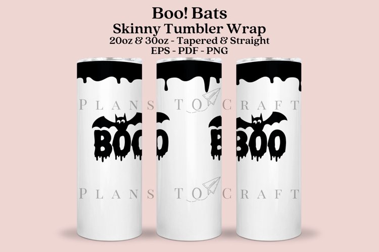 ghost halloween skinny Tumbler Sublimation Wrap