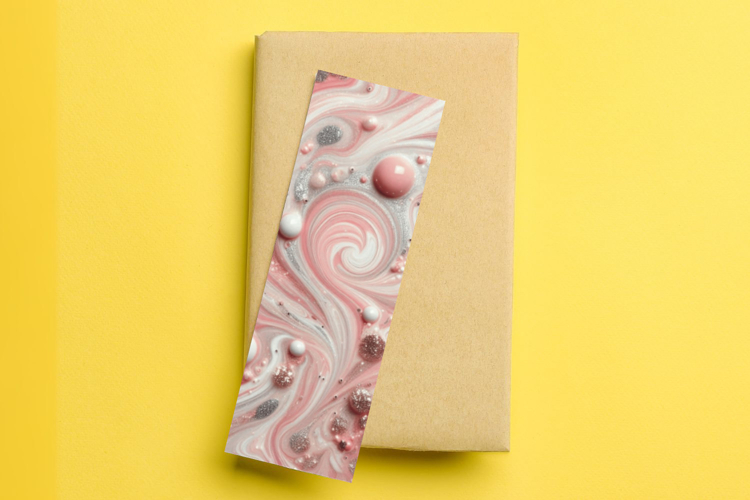 printable bookmark sublimation - marble glitter (5285785)