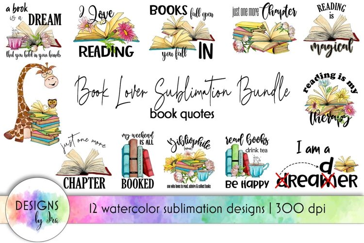 Book Lover Sublimation Bundle
