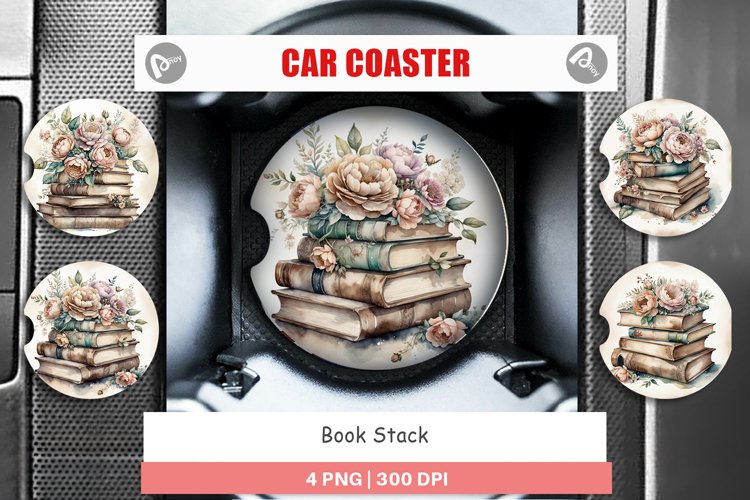 Car Coaster Book Stack (5173876)