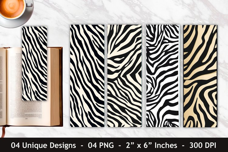 Zebra Skin Print Bookmark | Bookmark Sublimation
