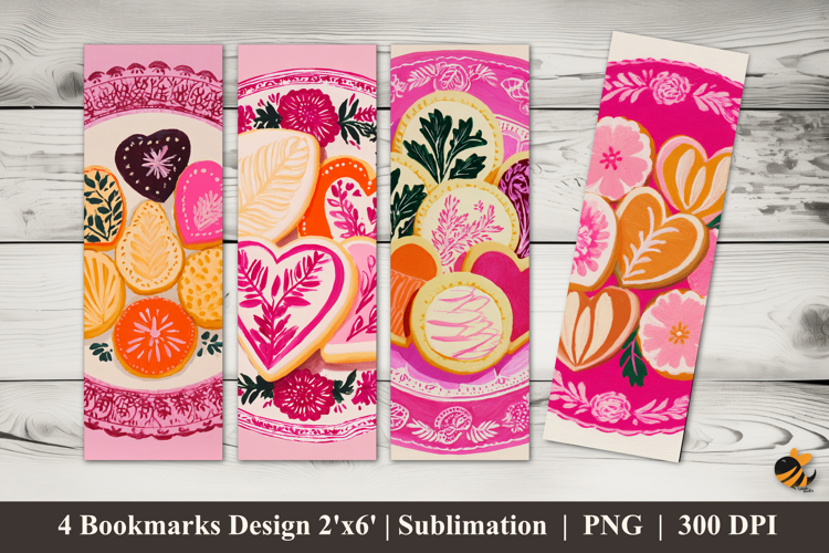 Delicious Dessert Bookmarks Sublimation Design