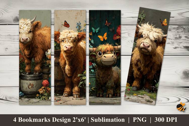 Naughty Cow Bookmarks Sublimation Design