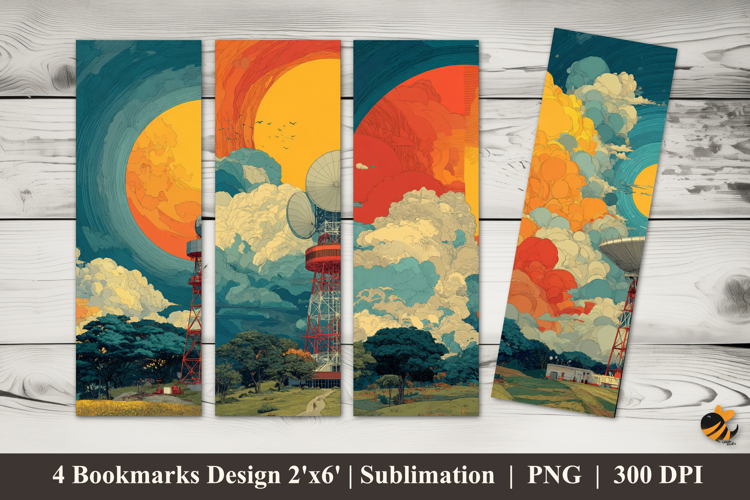 Beautiful Thumbnail Bookmarks Sublimation Design