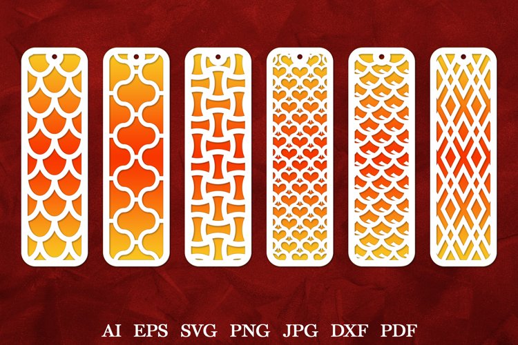 Paper Cut Bookmarks SVG | Bookmarks Template