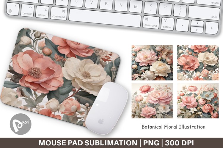 Mouse Pad Botanical Floral (3592518)