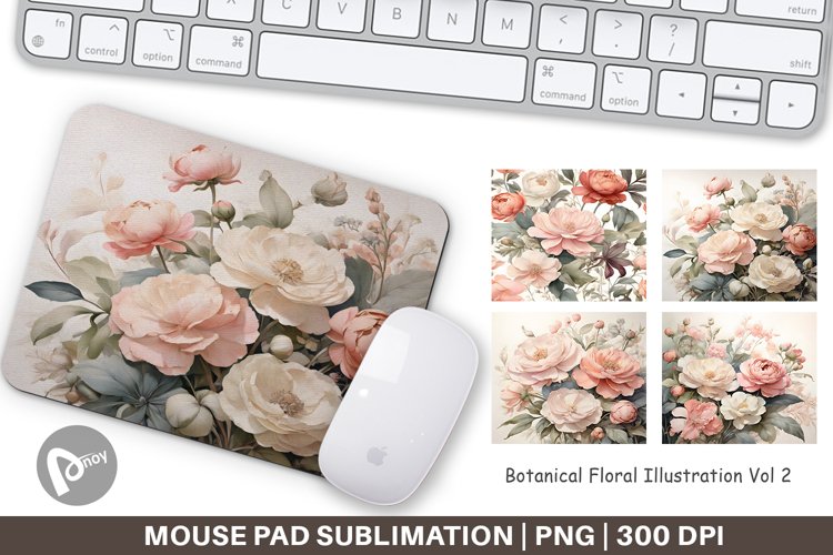 Mouse Pad Botanical Floral (3592521)