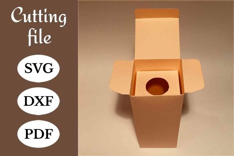 Bottle box template, bottle packaging, bottle container, A3