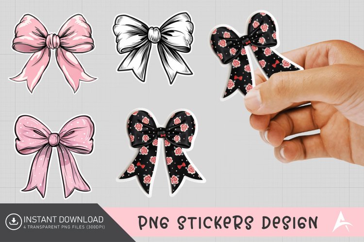 Bow Sticker Clipart