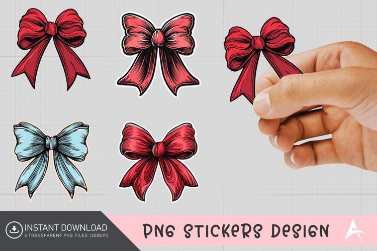 Bow Sticker Clipart