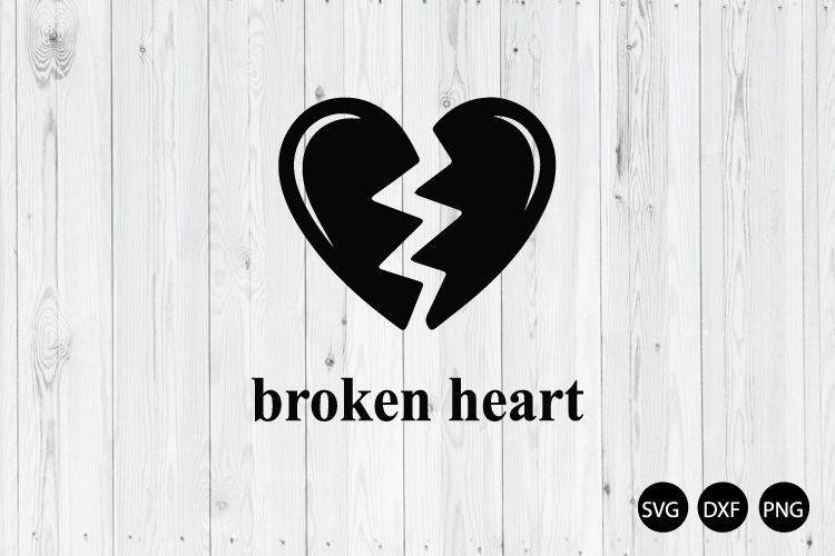 Broken Heart SVG, Valentines Day SVG, Cracked Heart SVG