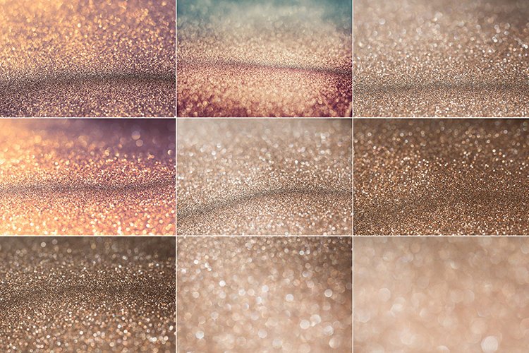 Brown Glitter Texture Macro