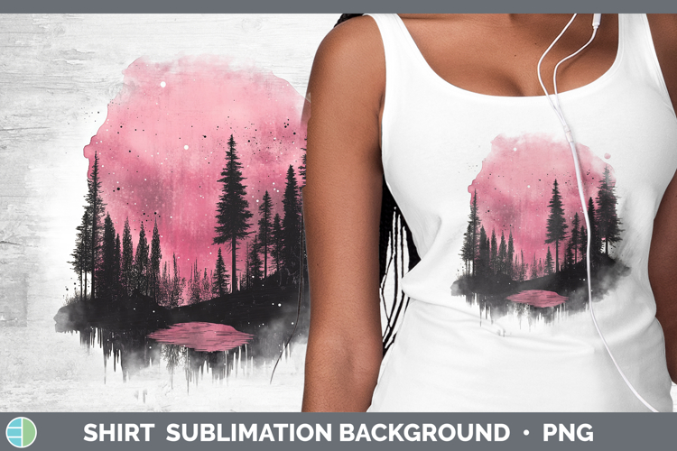 BS03 Sakura Northern Lights Shirt Sublimation Sublimation Ba