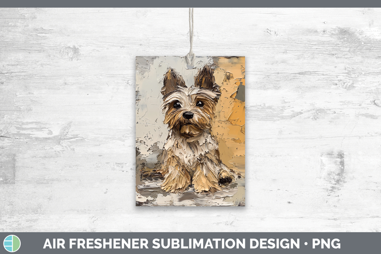 BS03 Thick Paint Yorkshire Terrier Air Freshener Sublimation