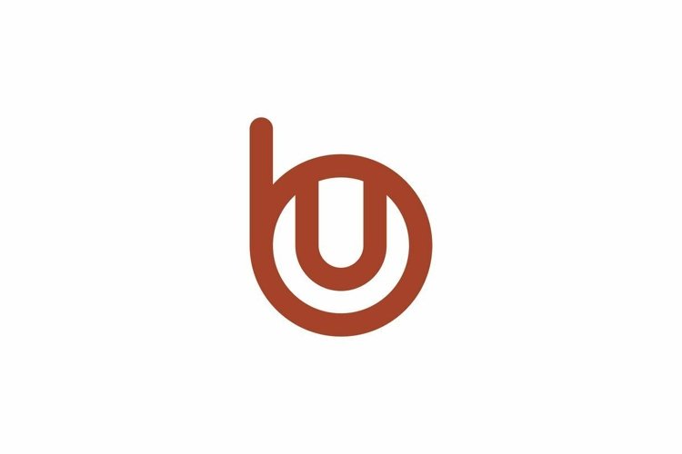 BU UB logo design vector template (3702150)