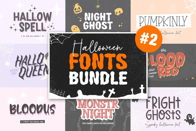 Halloween fonts bundle (2204022)