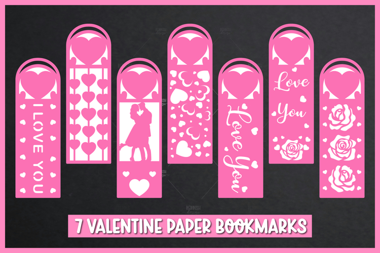 14 Bookmarks Paper cut SVG Laser cut I Cricut I Silhouette