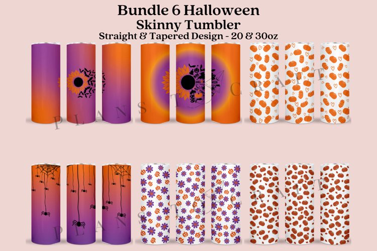 bundle halloween skinny Tumbler Sublimation Wrap