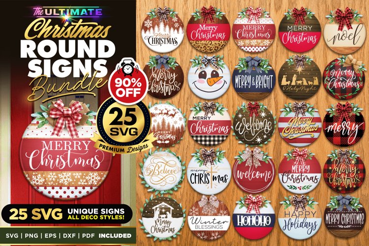 Christmas Door Signs Bundle