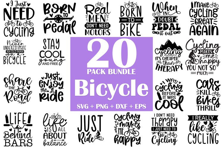 Bicycle SVG Bundle| Cycling SVG | Bike SVG