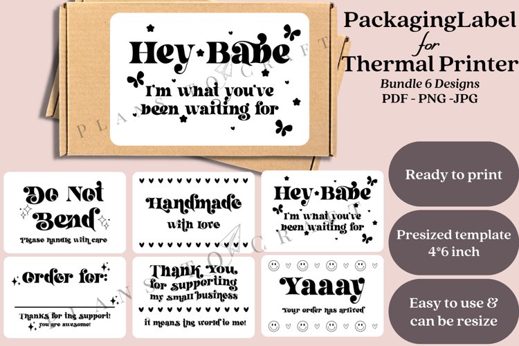 Bundle 6 Small Business Packaging Label Thermal Printer