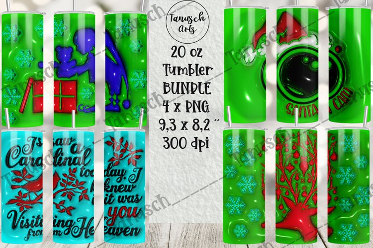 3d puff summer beach sublimation tumbler, 3d inflate wrap