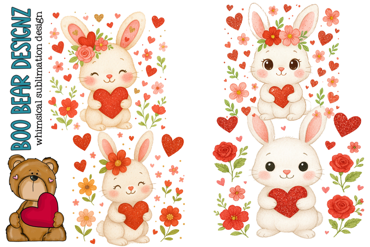 Valentines Day Bunny Clipart (6508590)